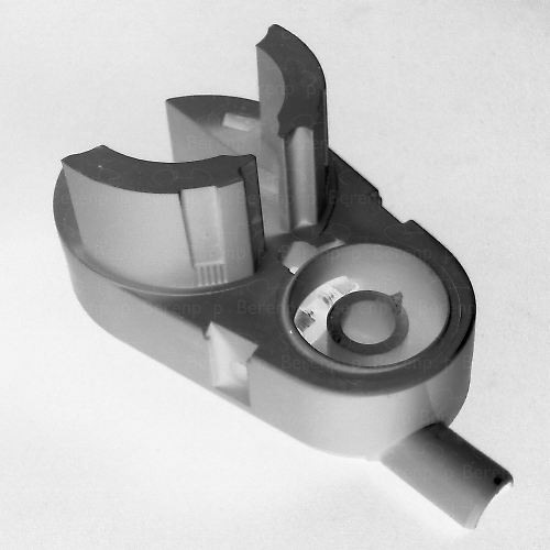 PDPlan Cristal scharniervoet (zonder tubobus) links, chroom