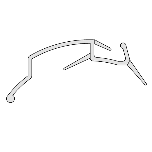 Kermi 2529779 dichting verticaal 200cm